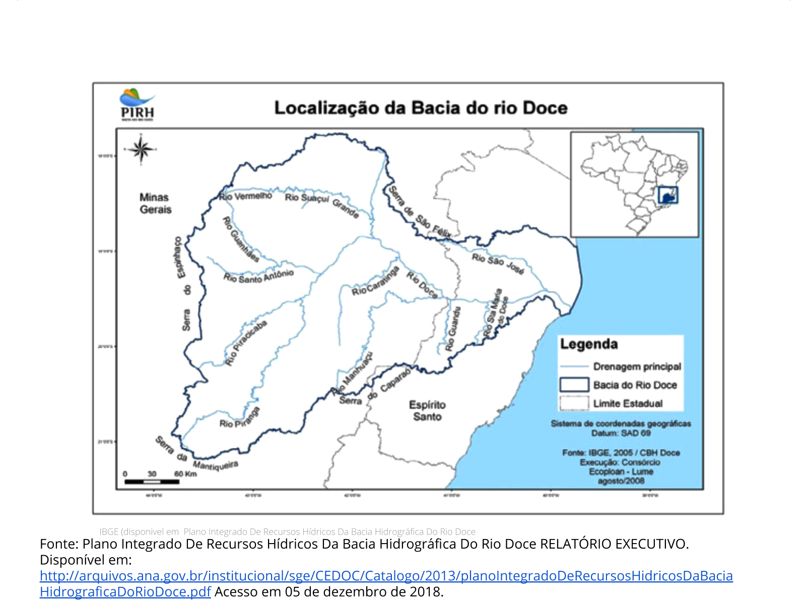 Os impactos ambientas e sociais na bacia hidrográfica do Rio Doce ...