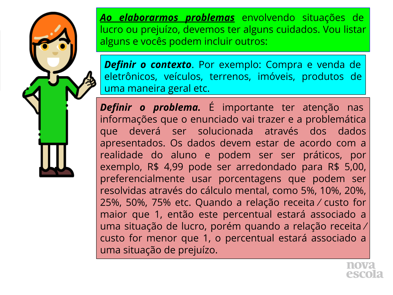 Elaborando problemas envolvendo percentuais de lucro ou prejuízo ...