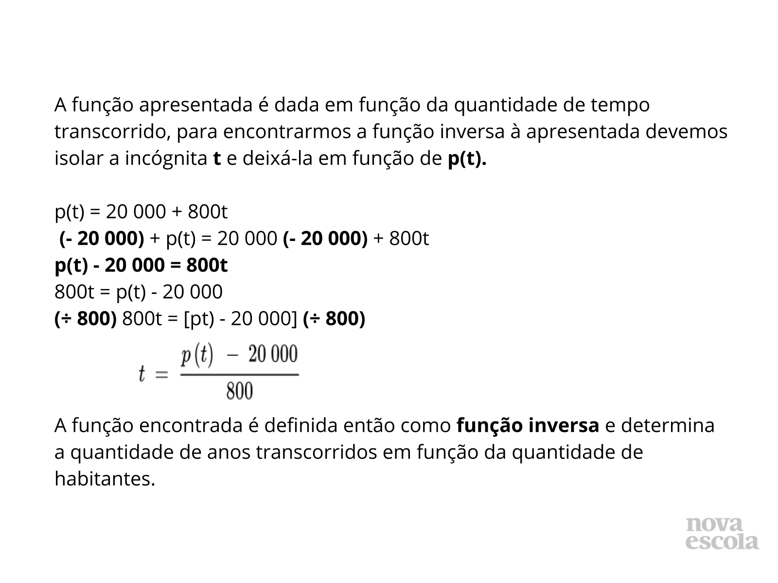 Explorando o conceito de função inversa - Planos de aula - 9º ano