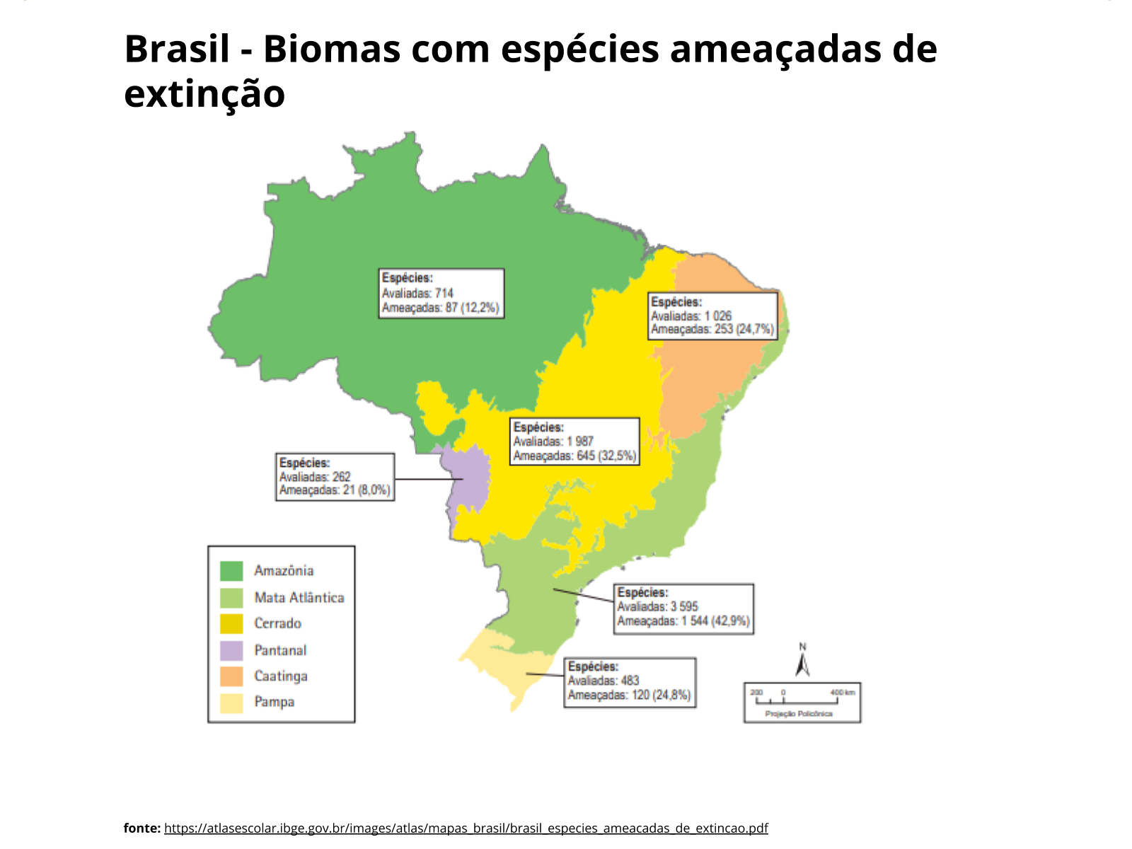 Leitura de legenda com cores nos mapas - Planos de aula - 4º ano ...