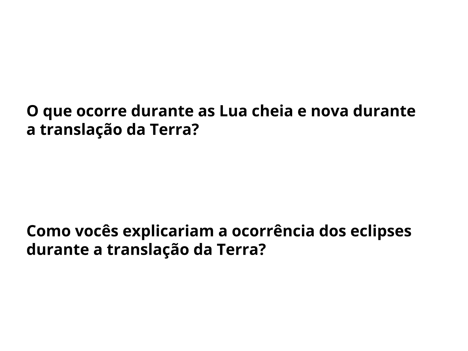 Plano de aula - 8o ano - A órbita da Lua, os eclipses e a translação ao ...