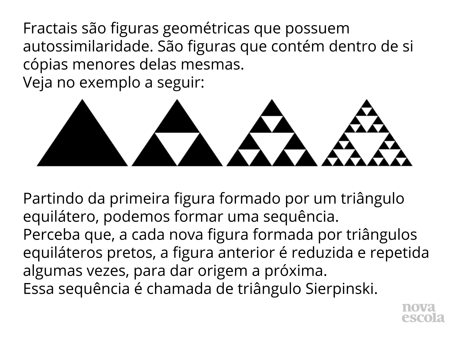 Sequência não recursiva nas figuras fractais - Planos de aula - 7º ano - Matemática