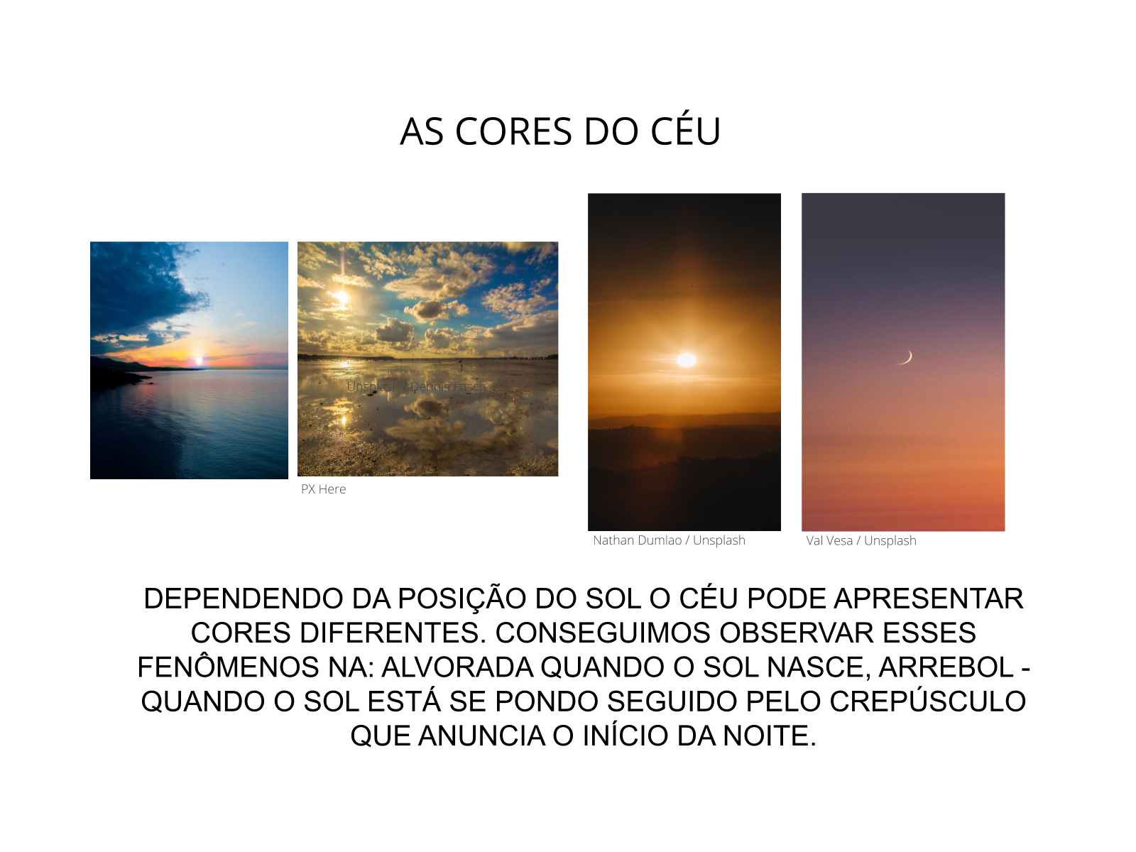 AS CORES DO CÉU - Planos de aula - 2º ano - Ciências