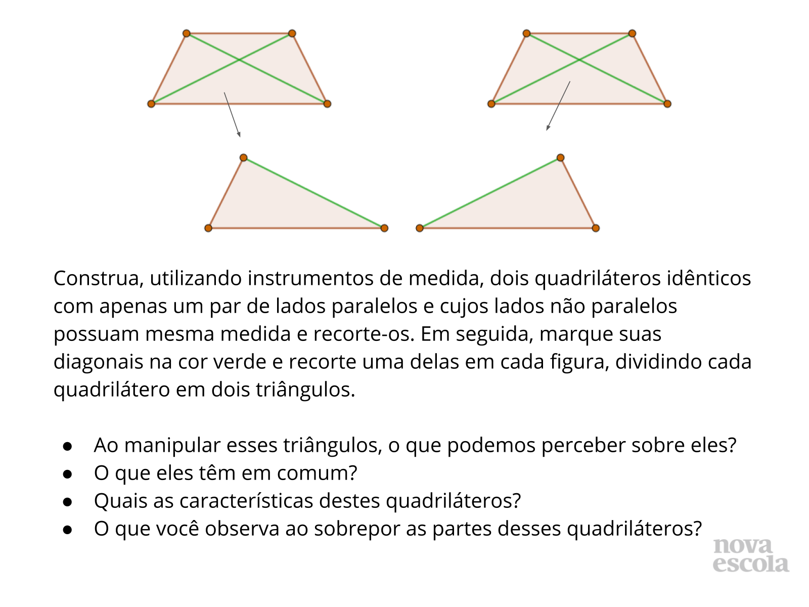 Propriedades de Quadriláteros: trapézio isósceles e paralelogramo ...
