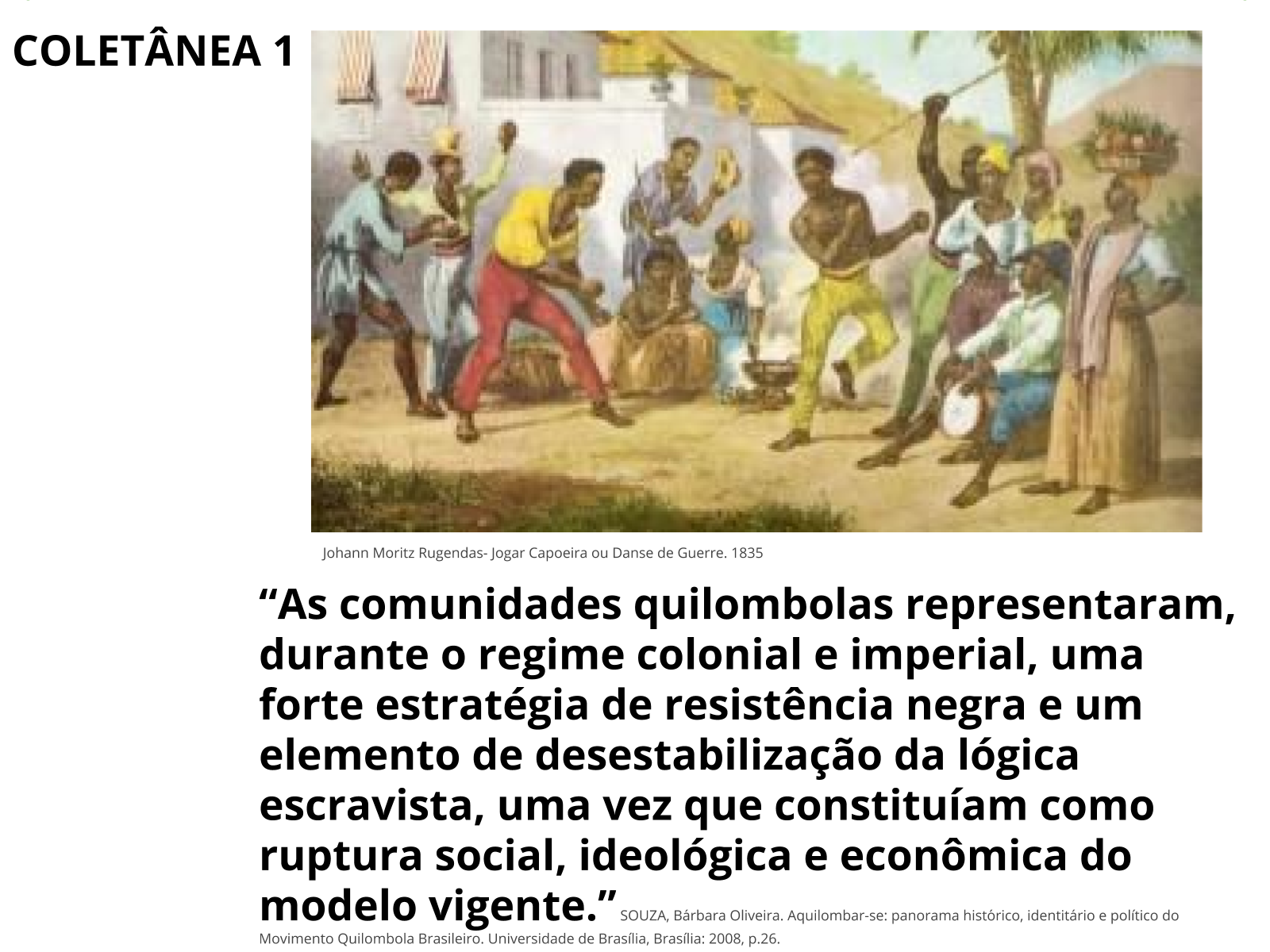 Plano de aula - 8º ano - Quilombos no Brasil: Histórias de resistências ...