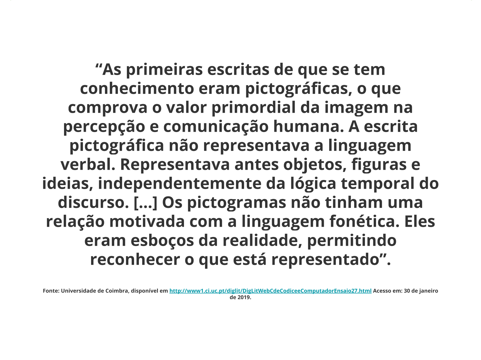 Plano de aula - 6º ano - Escrita pictográfica