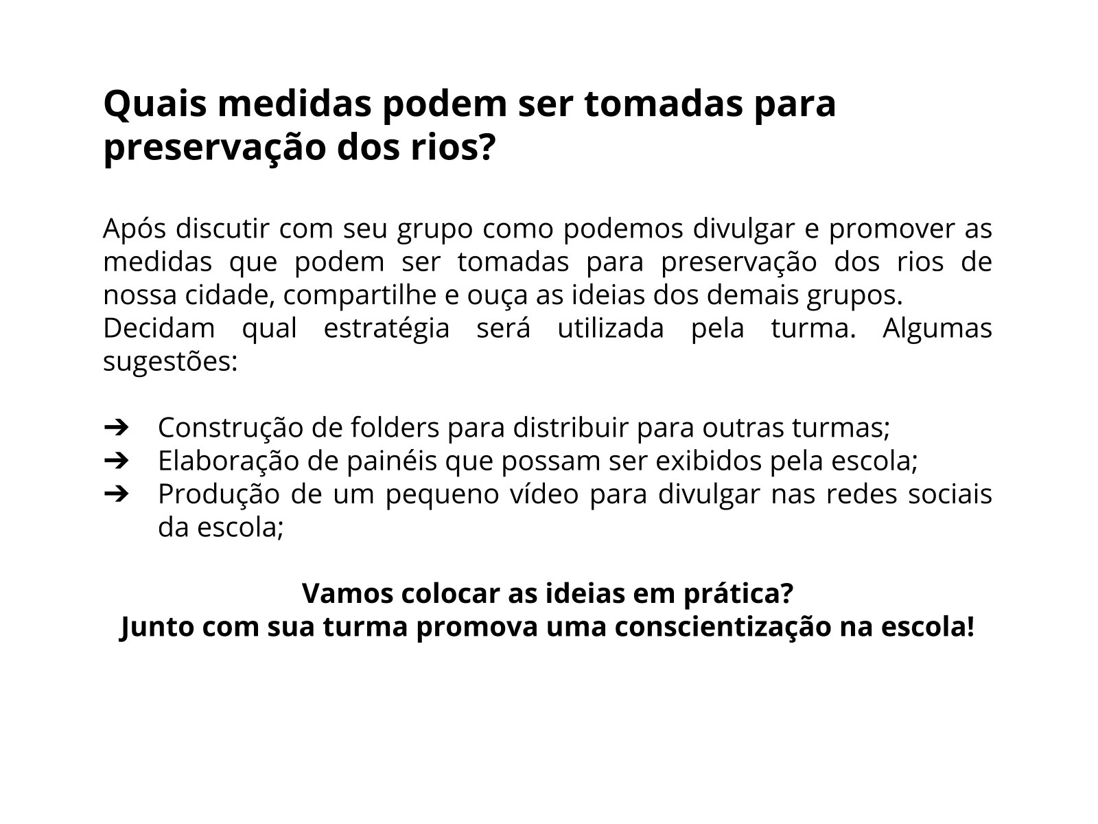 Assoreamento dos rios - Planos de aula - 5º ano - Ciências