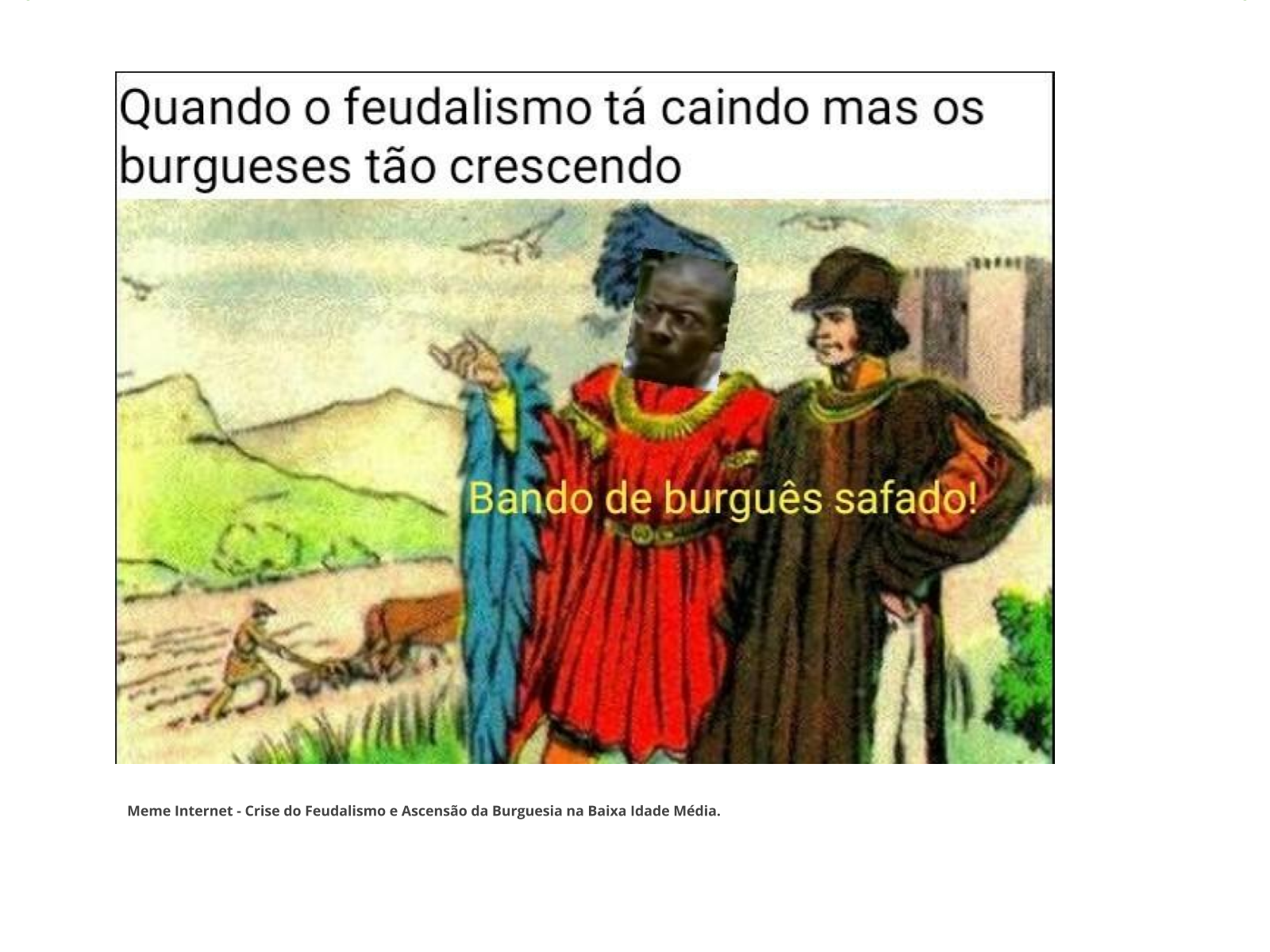 Plano de aula - 7º ano - A burguesia no Estado Moderno