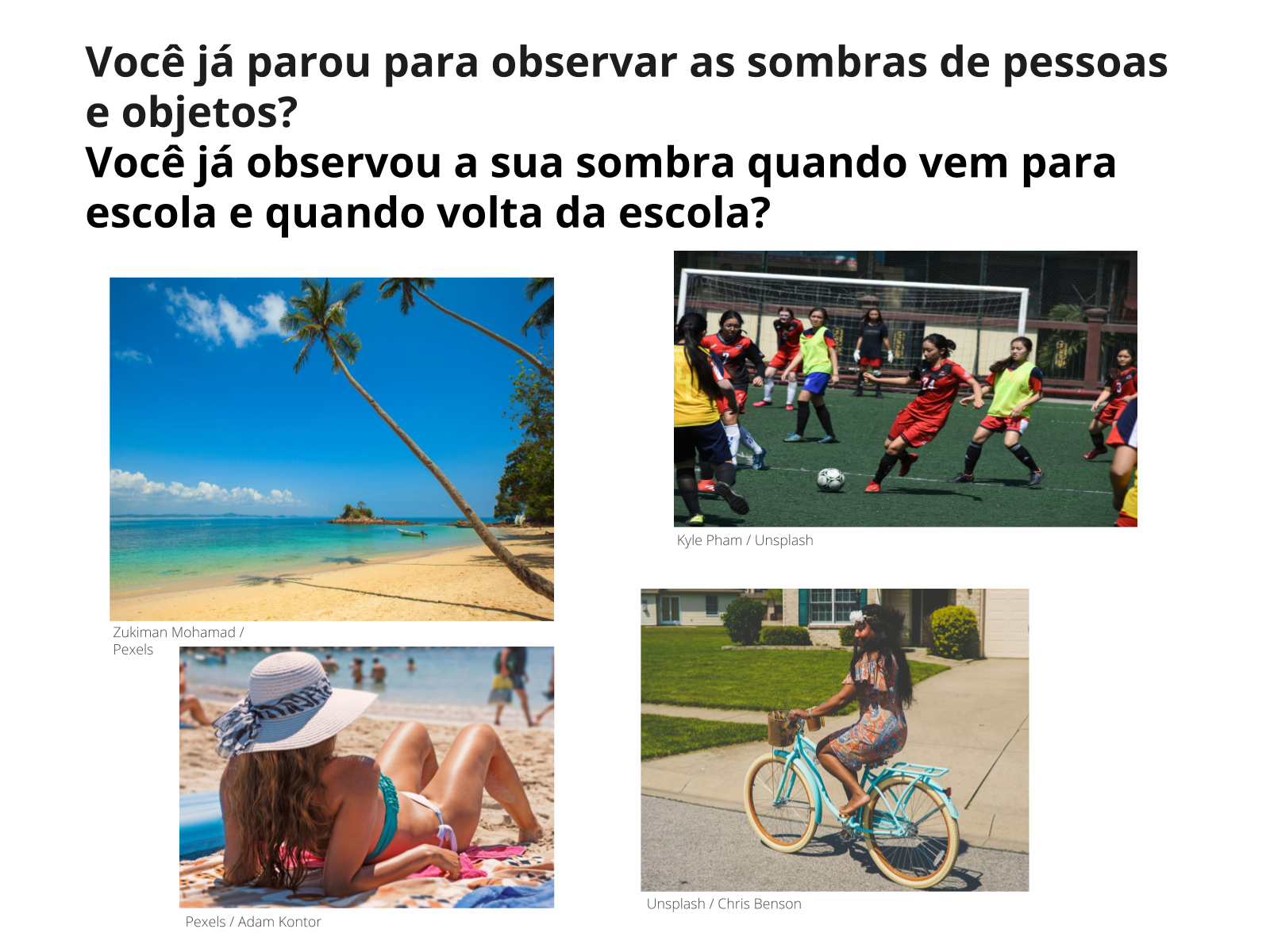 Movimento aparente do Sol - A formação das sombras - Planos de aula ...