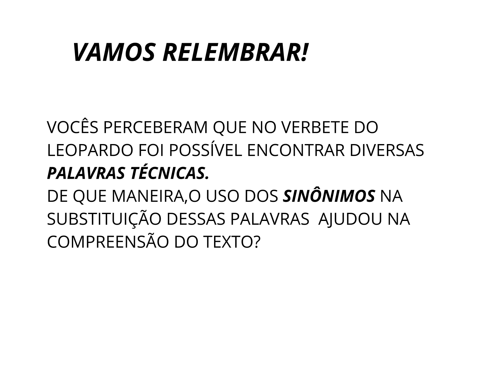 Plano de aula - 2º ano - O uso dos sinônimos no verbete