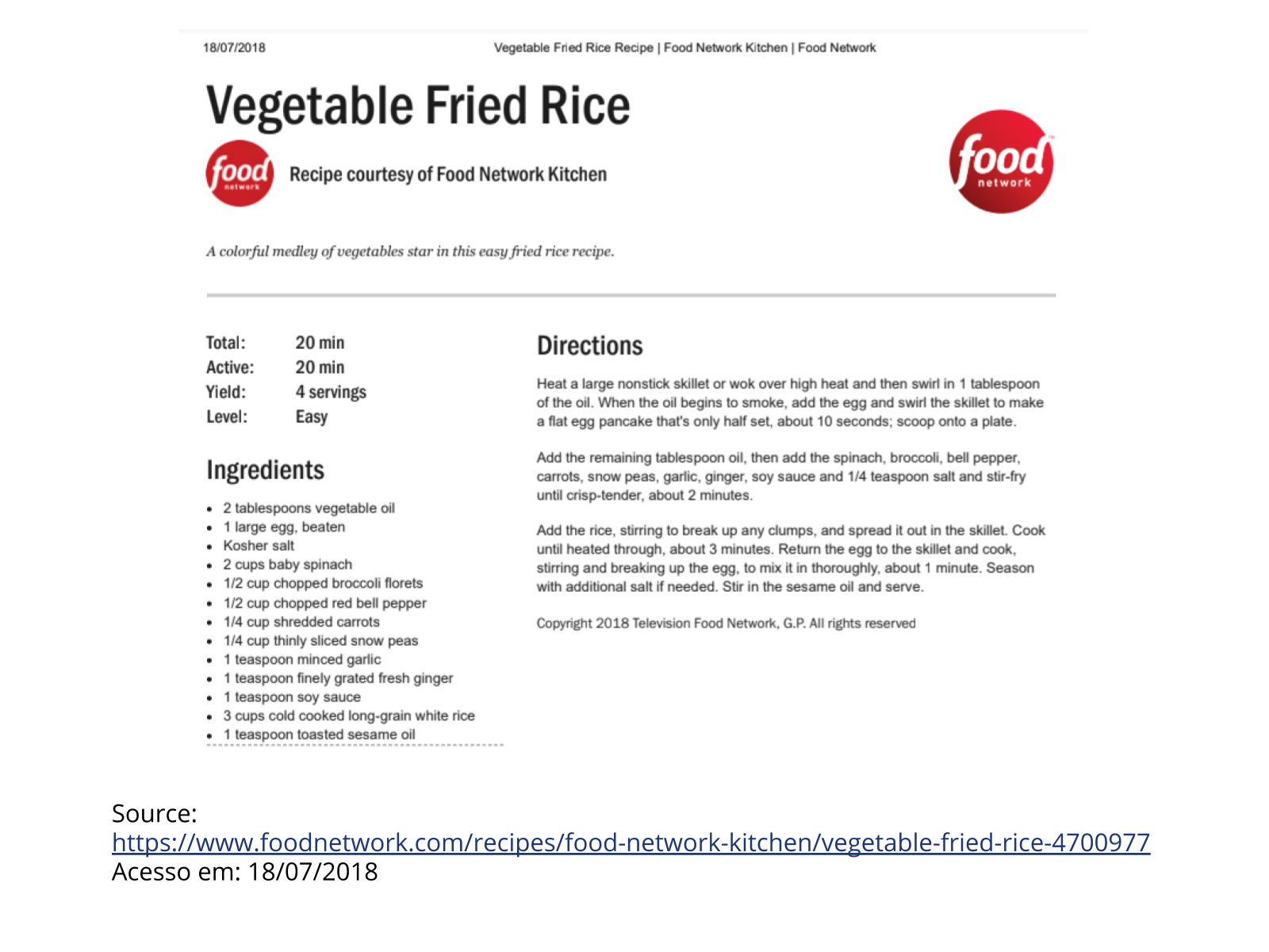 Plano de aula - 6o ano - Receita Culinária