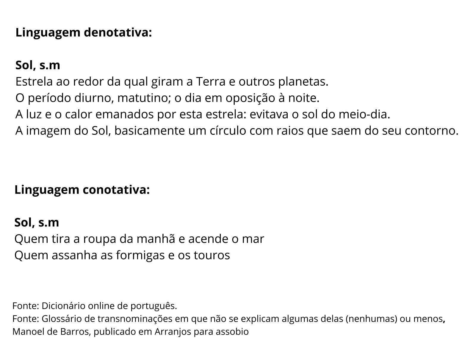 A linguagem conotativa em poemas de forma livre - Planos de aula - 7º ...