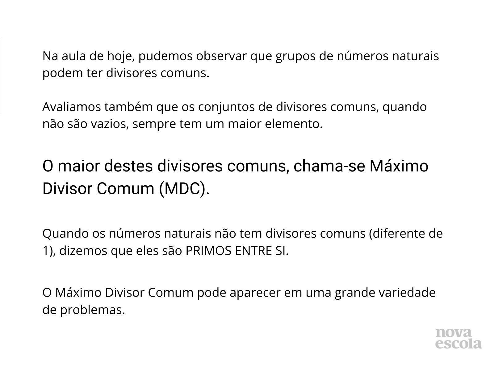 Resolvendo problemas com divisores comuns. - Planos de Aula - 6º Ano