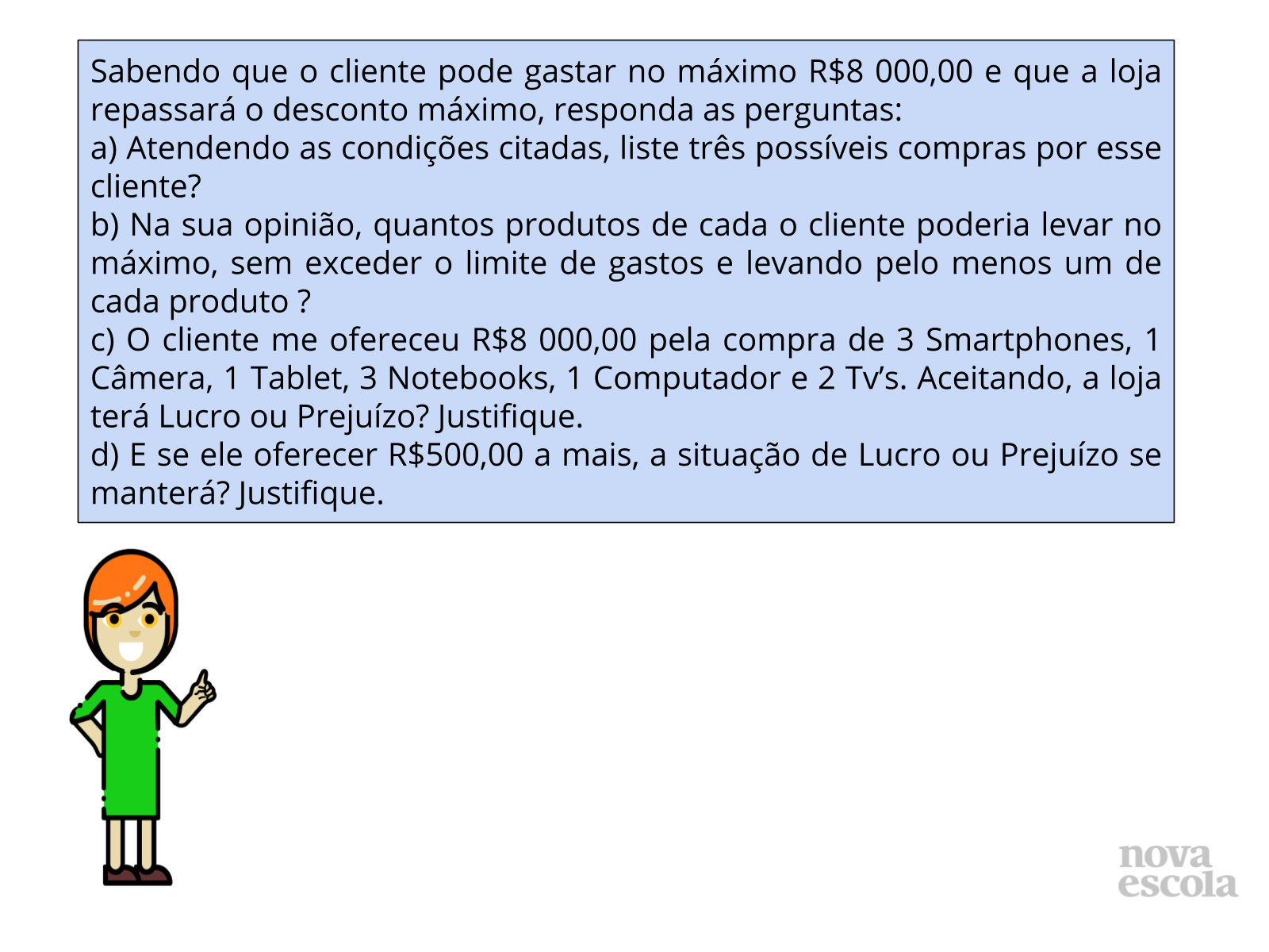 Analisando situações de lucro ou prejuízo - Planos de aula - 8º ano