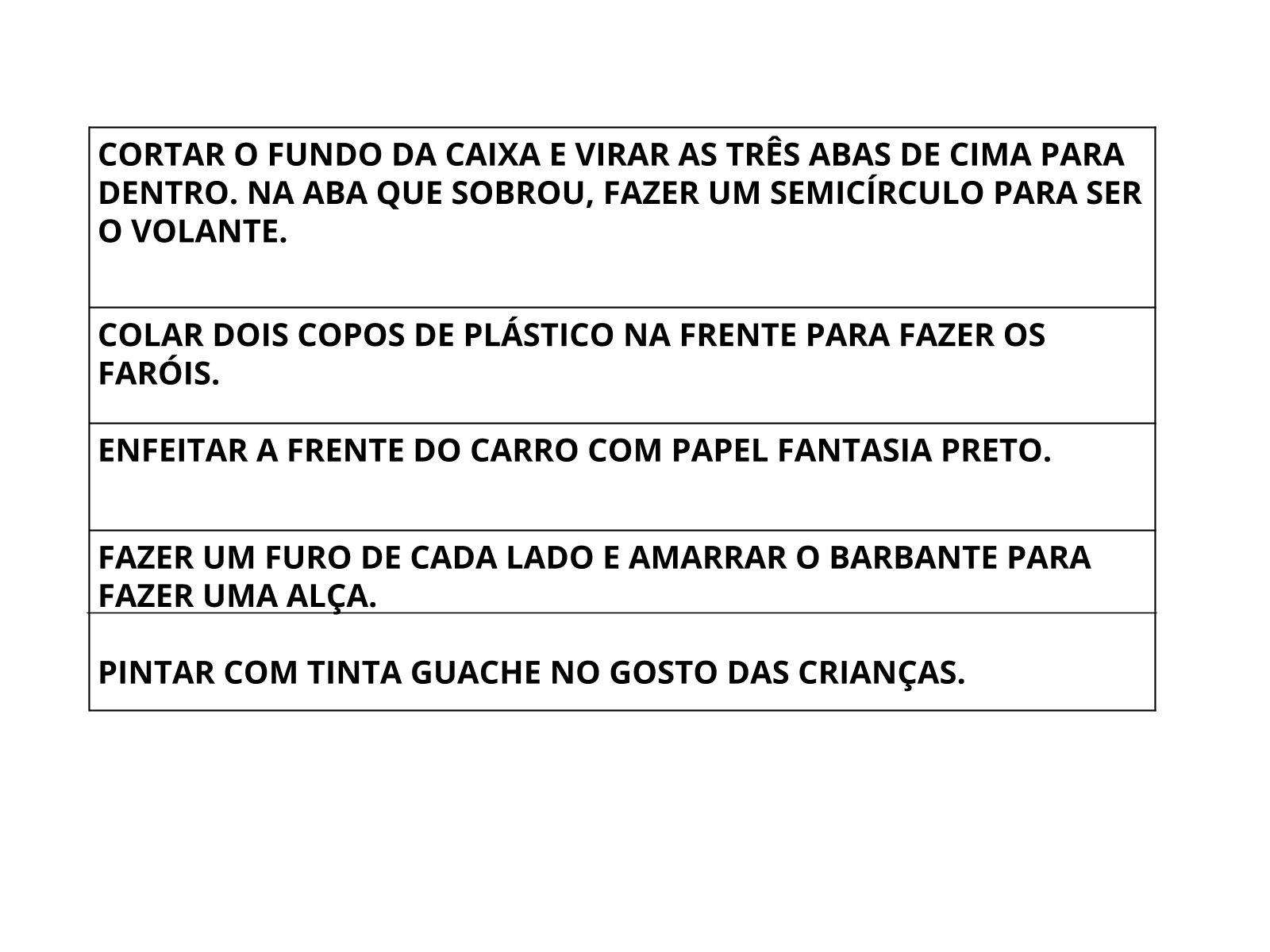 Plano de aula - 2º ano - A organização dos textos instrucionais