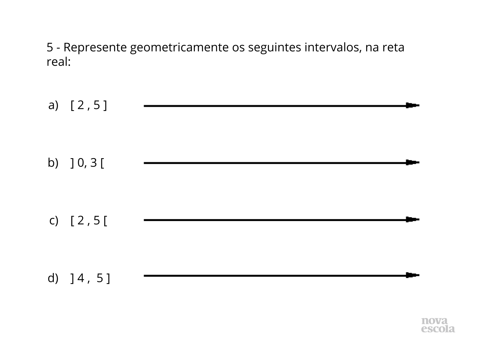 Conceito de intervalo na reta real - Planos de aula - 9º ano