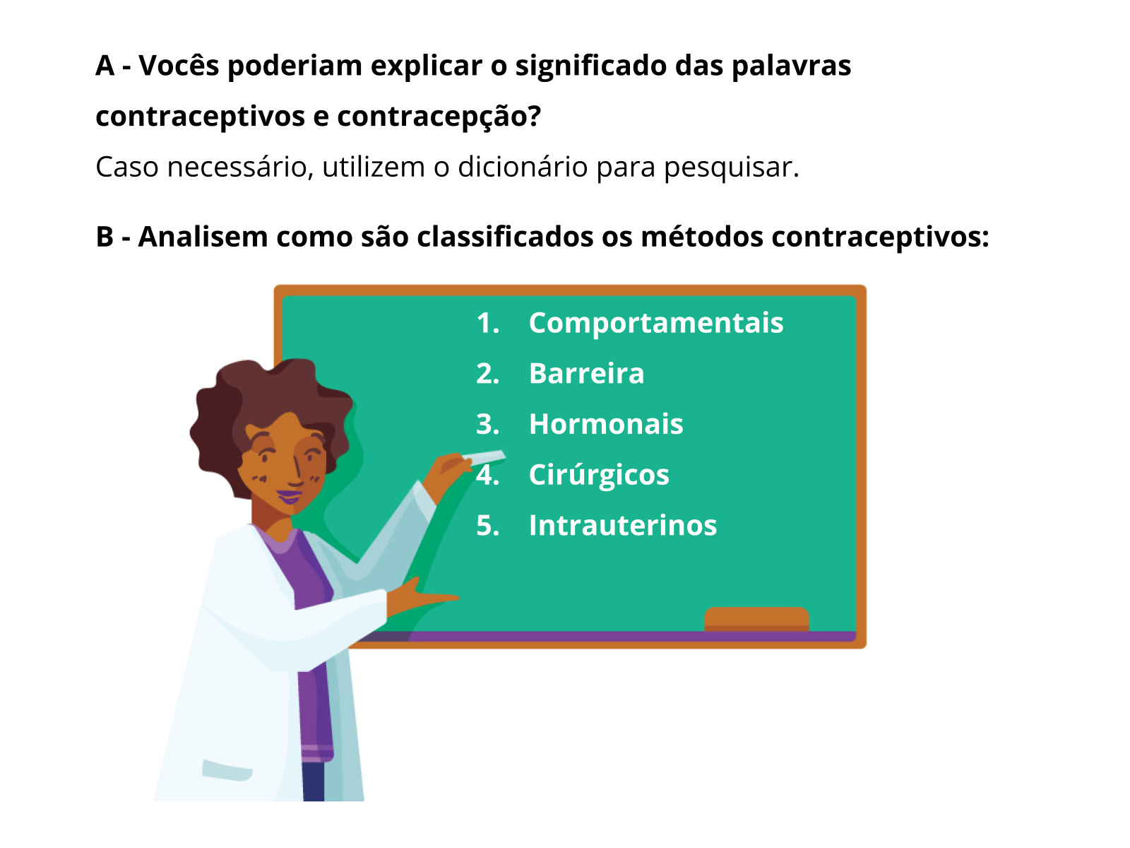 Plano de aula - 8o ano - Métodos contraceptivos: conhecer para se proteger