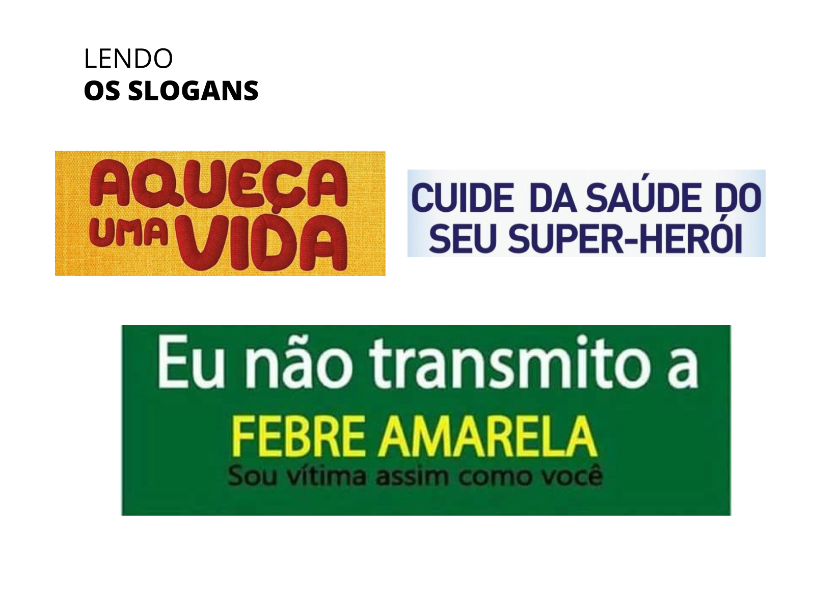 Relacionando as campanhas publicitárias aos seus slogans - Planos de ...