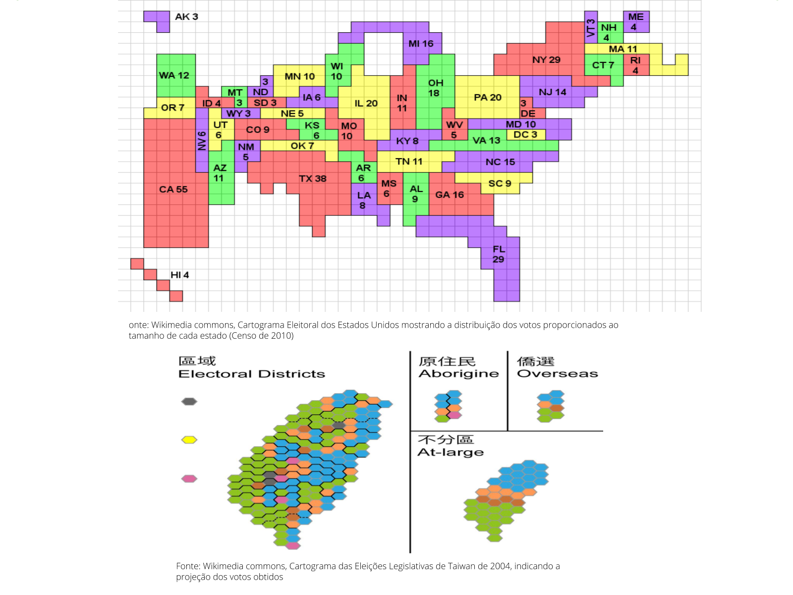 As diversas formas da anamorfose geográfica: interpretando fenômenos ...