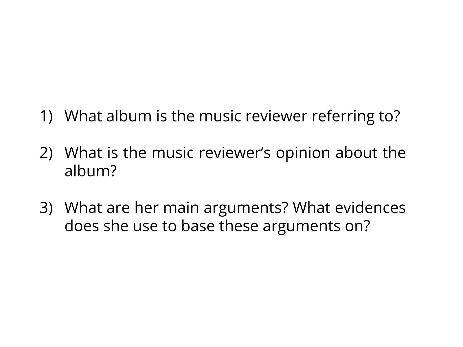 Plano de aula - 9o ano - Crítica de música