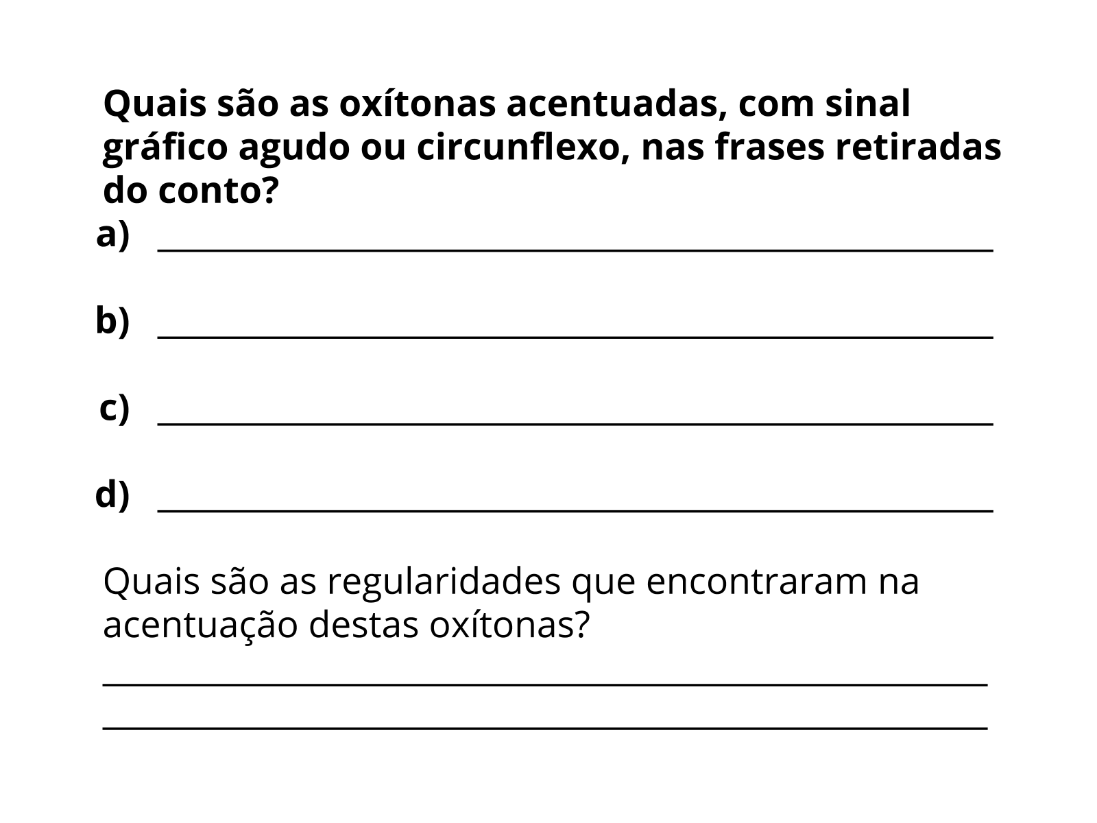 O que são oxítonas? - Planos de aula - 3º ano - Língua Portuguesa