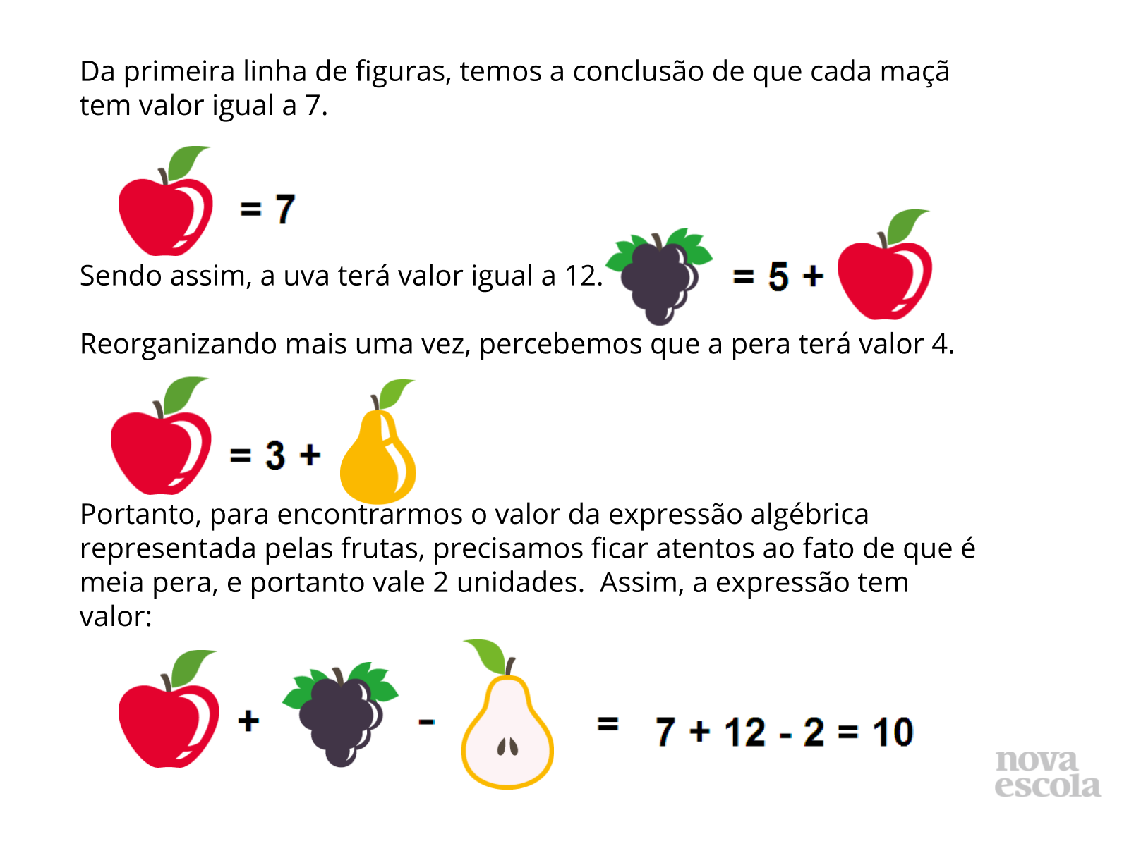 Valor Numérico De Uma Expressão Algébrica Planos De Aula 8º Ano