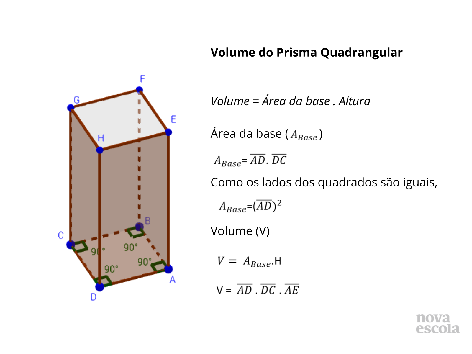 Volume de Prismas - Planos de aulas - 9º ano