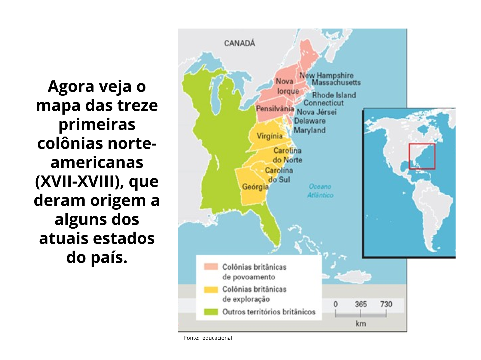 Plano de aula - 8º ano - A Independência das 13 colônias e a adoção do ...