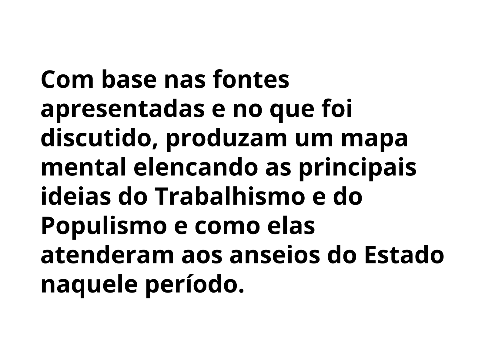 Plano de aula - 9º ano - Trabalhismo como força motriz na Era Vargas