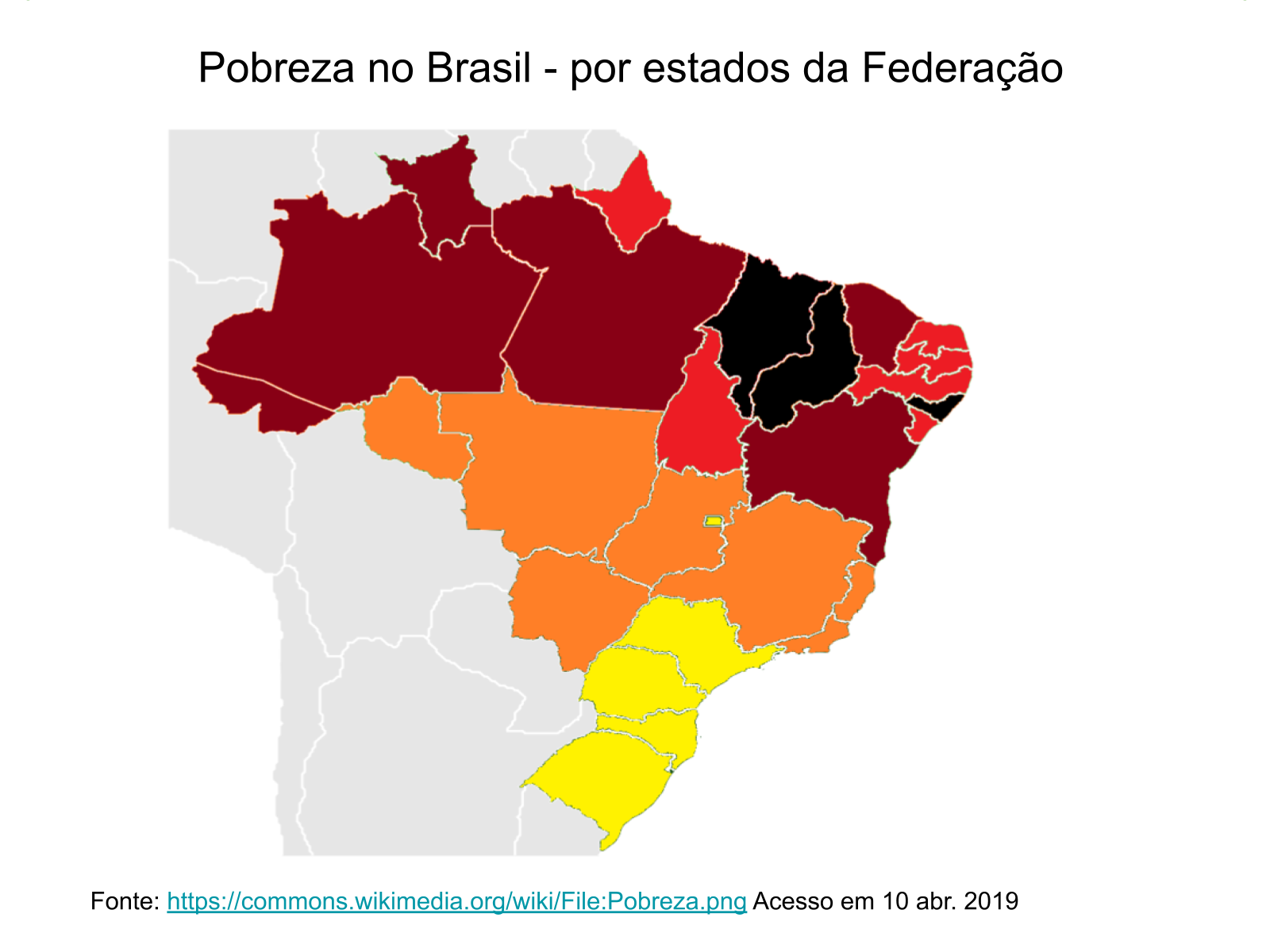 Variáveis visuais do mapa: cor - Planos de aula - 7°ano - Geografia