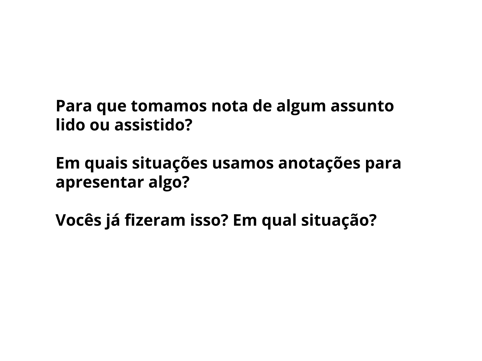 Apresentação oral a partir de tomada de notas - Planos de aula - 8º ano ...