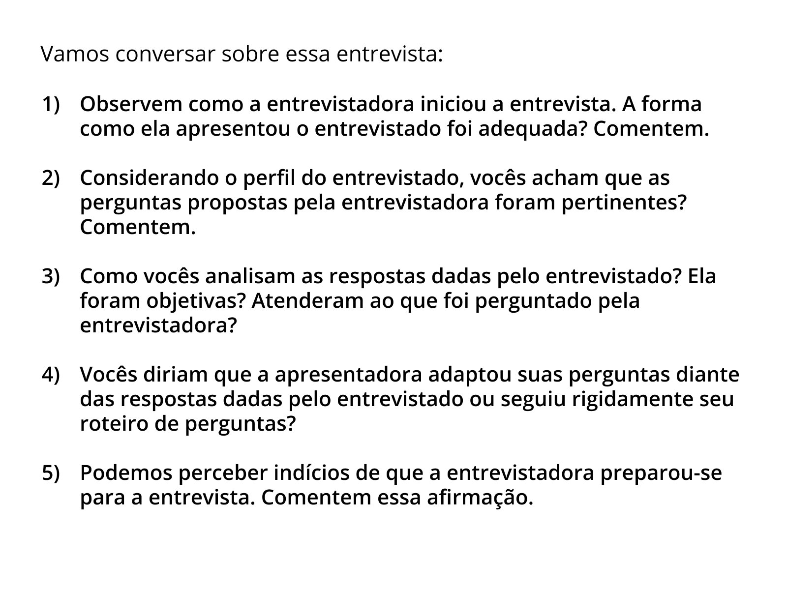 Planejamento de um roteiro de entrevista oral para coleta de dados ...