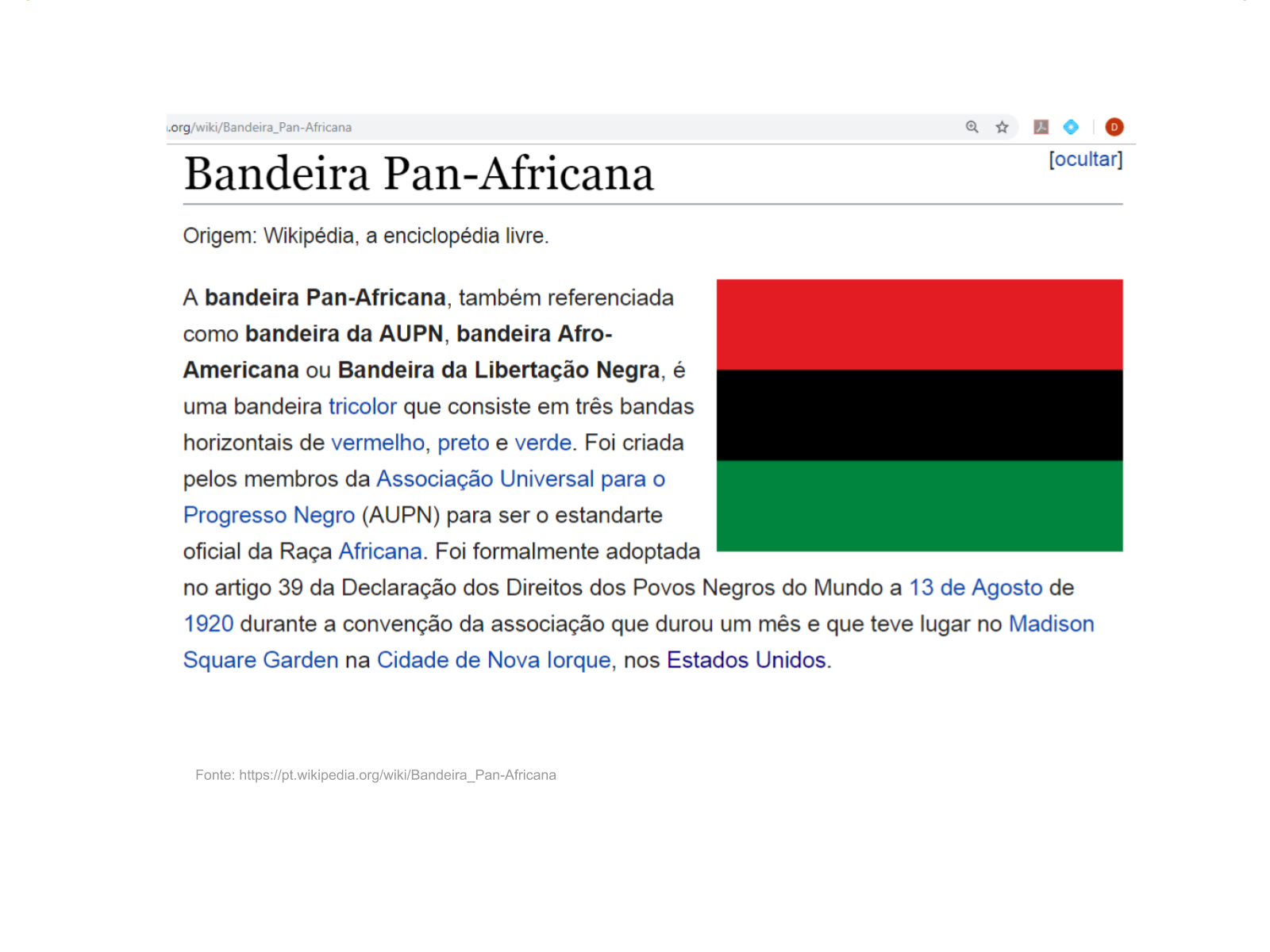 Plano de aula - 8º ano - O pan-africanismo: movimento de resistência