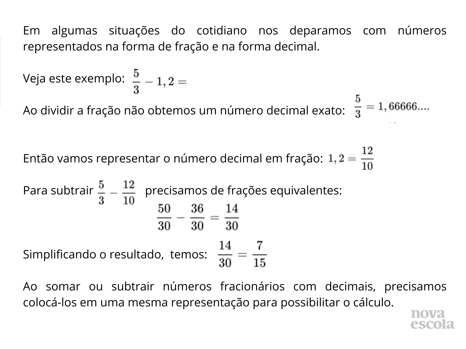 Problemas envolvendo números fracionários e decimais - Planos de Aula ...
