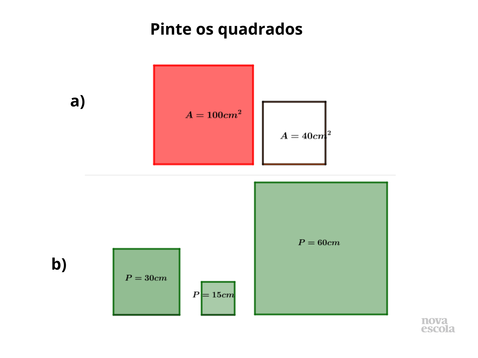 Quais medidas de um quadrado são proporcionais? - Planos de Aula - 6º Ano