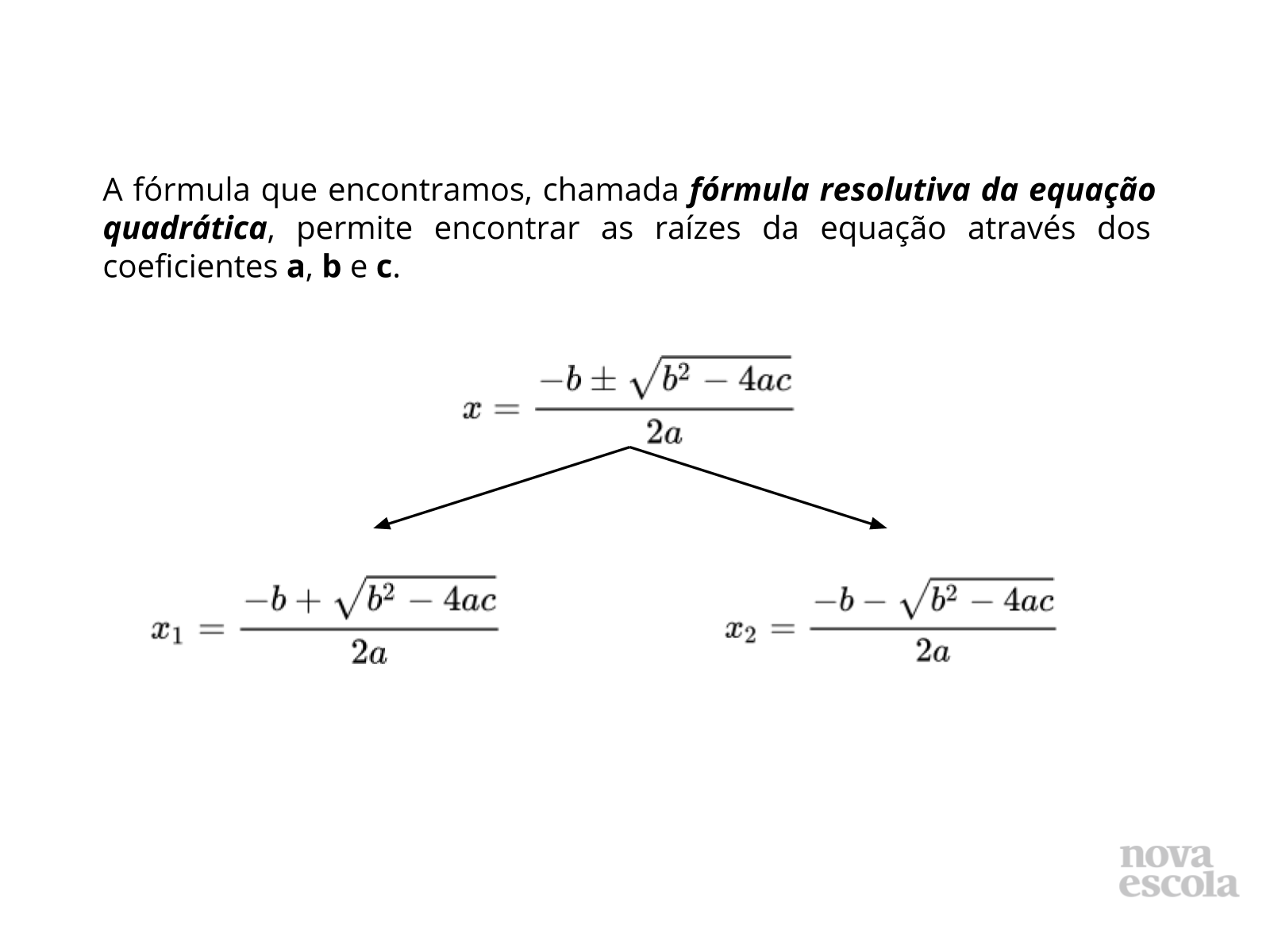 Dedução da fórmula resolutiva da equação quadrática - Planos de aula ...